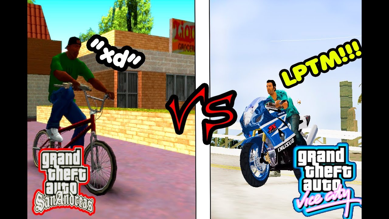 GTA San Andreas VS GTA Vice City (Comparación xd) #gtasanandreas # ...