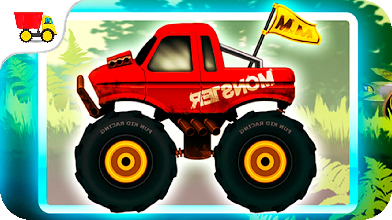 Jungle Monster Truck Kids Race - racing for toddlers - kids car games ...