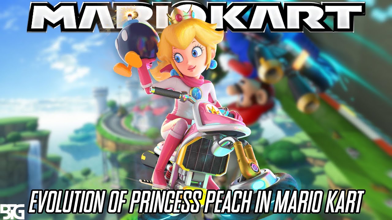 Evolution of Princess Peach in Mario Kart (1992-2021) - YouTube