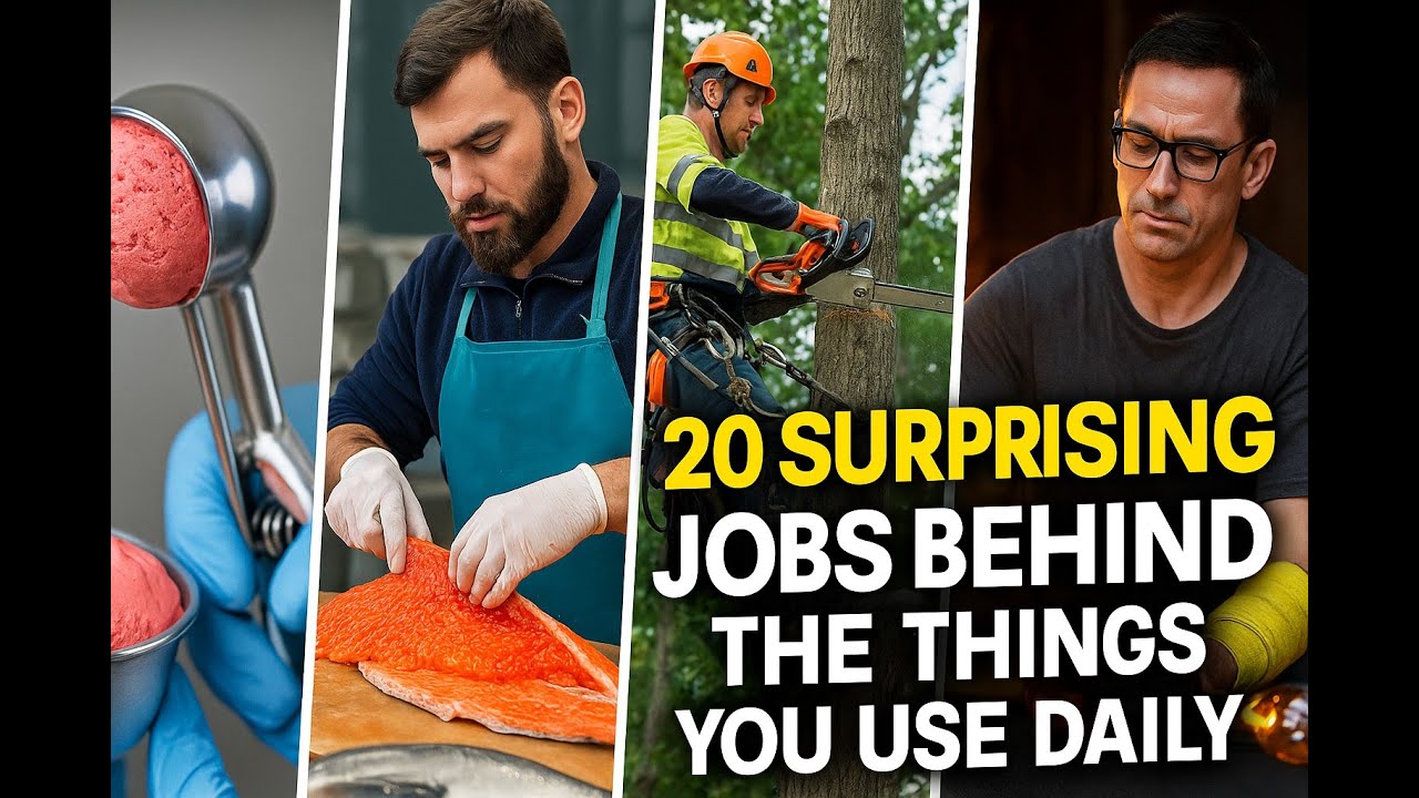 20 Surprising Jobs Behind the Things You Use Daily - YouTube