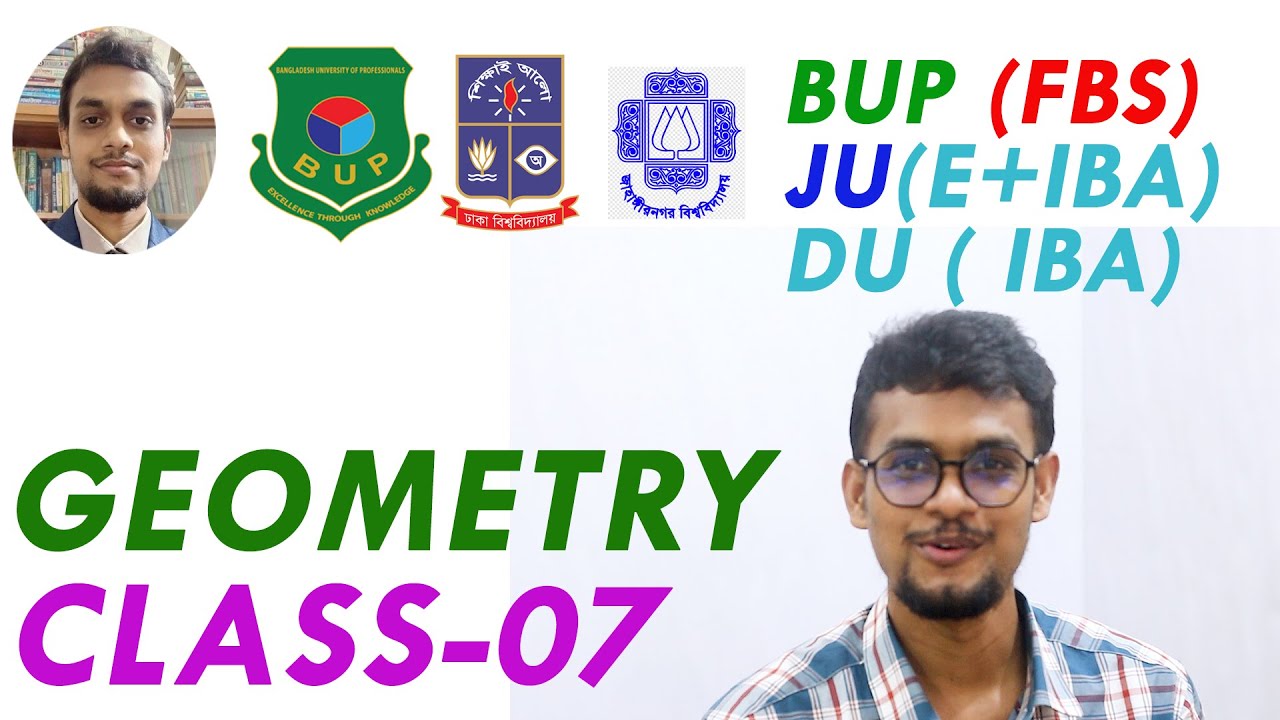 Geometry: Circle class 07 (DU-IBA, JU-IBA, BUP-FBS) #duadmission2023 # ...