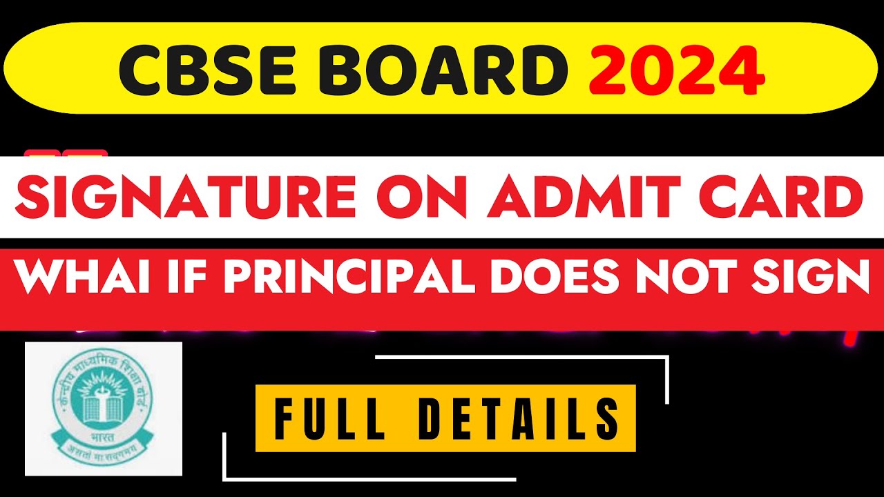 Signature on Admit Card? | How To Download Admit Card for Private ...