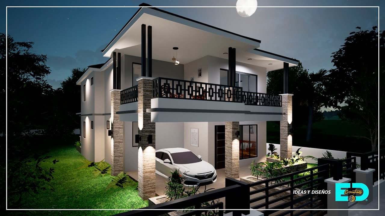 DISEÑOS DE CASA CONTEMPORÁNEA EN CAÑADA GRANDE MONCION REP. DOM.🇩🇴 ...