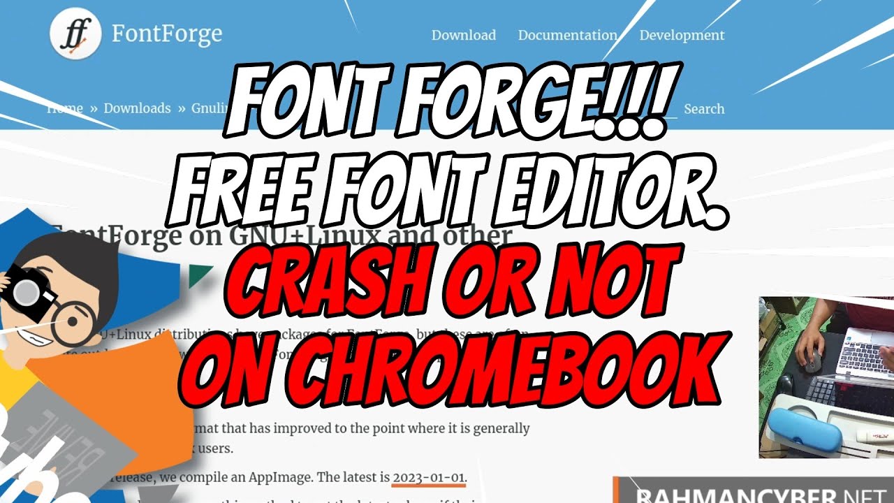 Mantap!! Font Forge! Editor Font Gratis AppImage Resmi! di Lingkungan Linux Chromebook Celeron ...