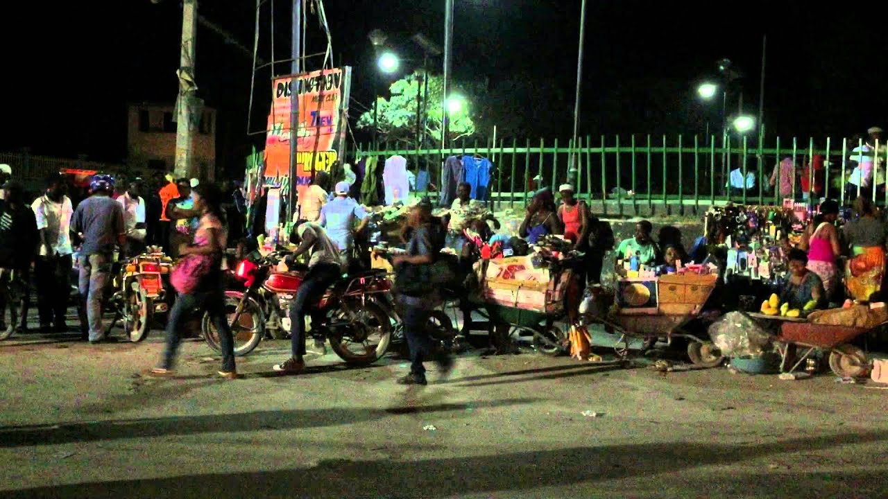 Port-au-Prince, Haiti at night! - YouTube