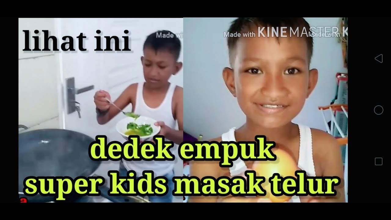 Gokil,,lucu..Super kids masak telur - YouTube
