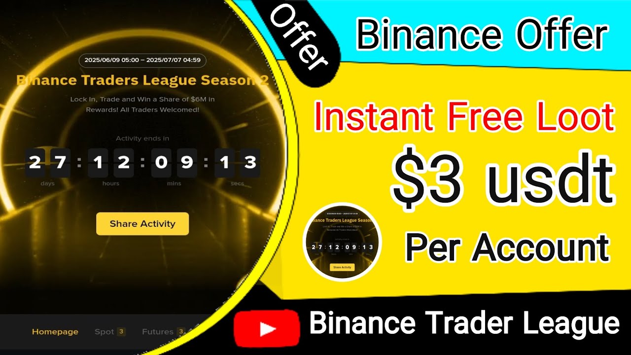 Binance Traders League Campaign | Earn Free $3 Reward - YouTube