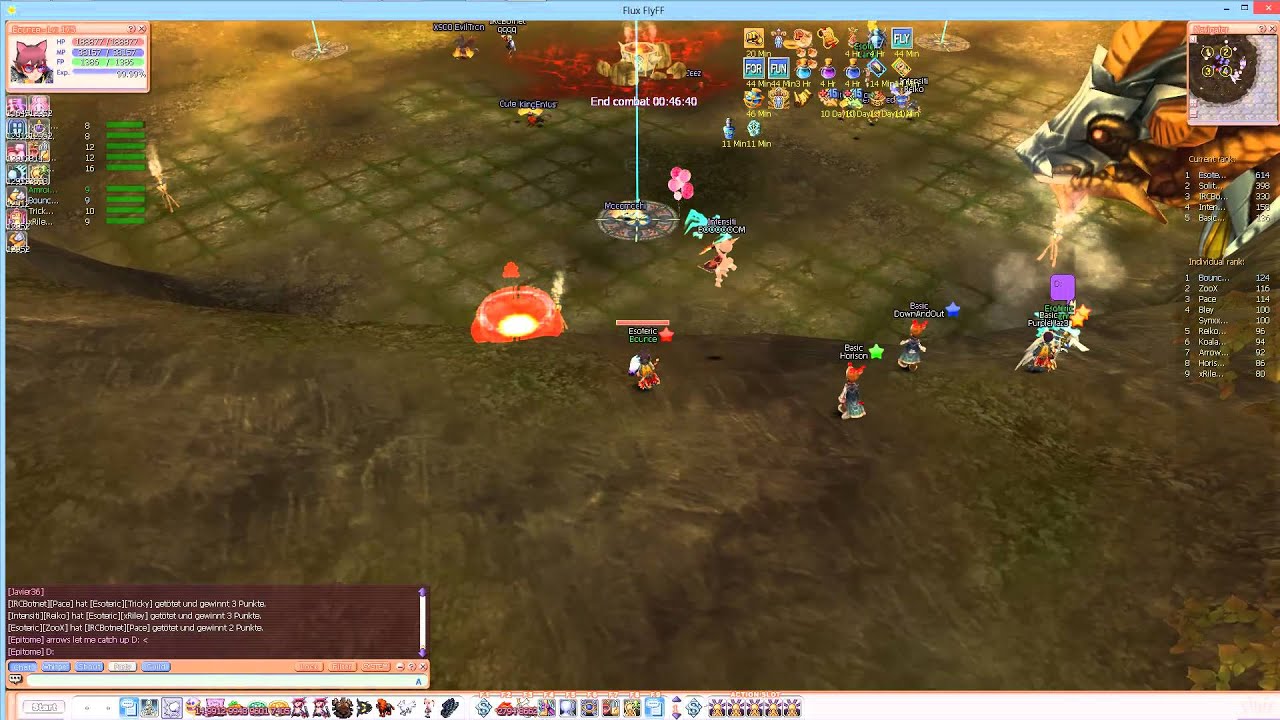 Flux Flyff: [Esoteric] Bounce - Guild Siege 08/24/2013 [MVP] - YouTube