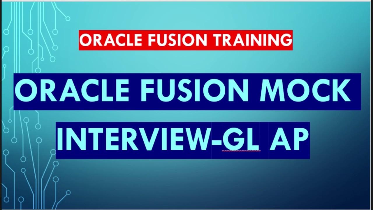 Oracle fusion finance real time Mock Interview - YouTube