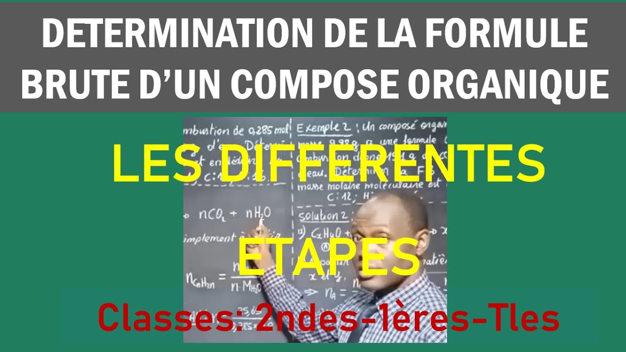 CHIMIE : détermination de la formule brute CnH2n+2 ou CxHyO d'un ...
