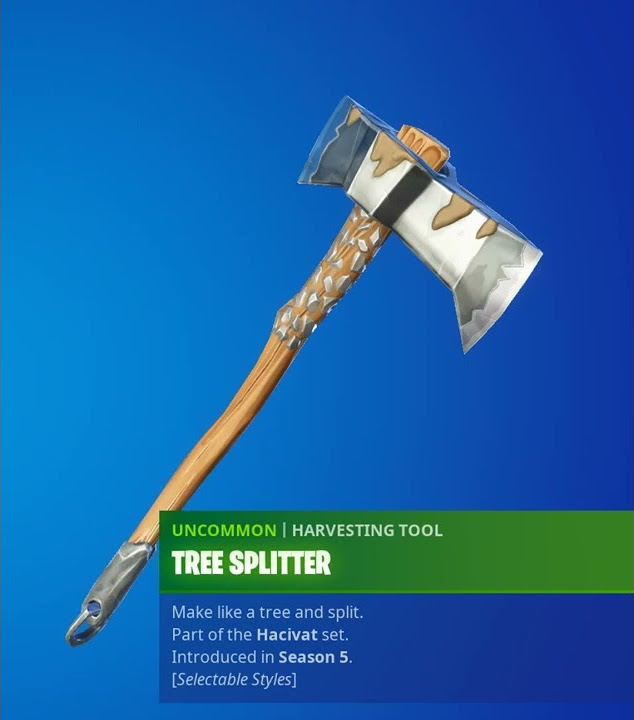 Fortnite Tree Splitter pickaxe - YouTube