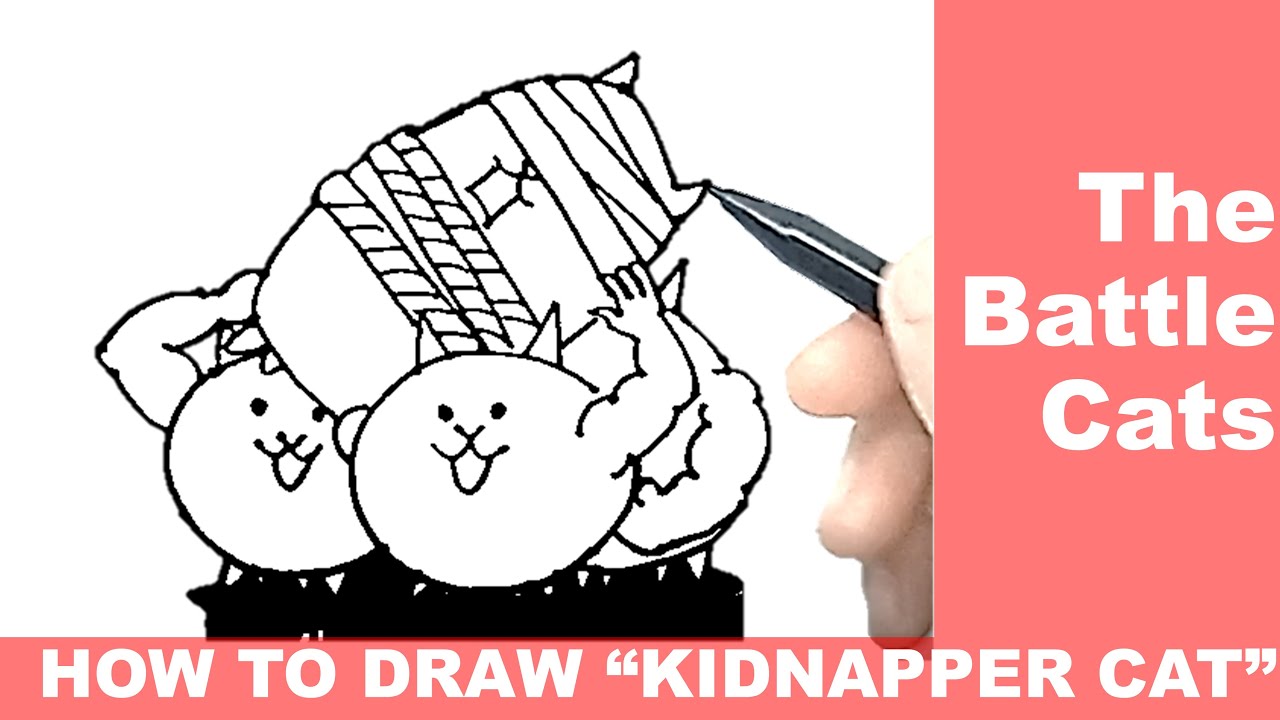 How To Draw Kidnapper Cat. THE BATTLE CATS - YouTube