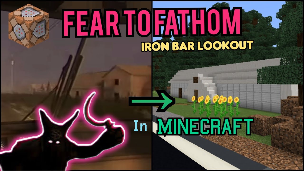 Day 2 makeing of fear to fathom iron bar lookout in Minecraft # ...