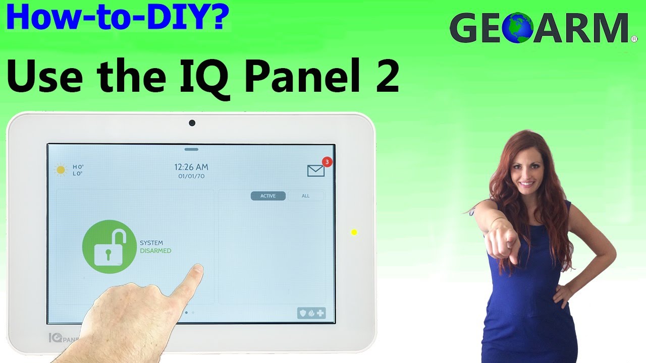 How to Use the Qolsys IQ Panel 2 System? - YouTube