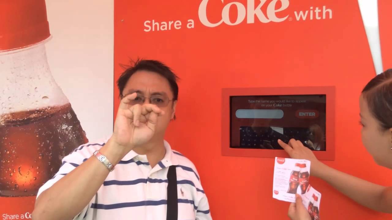 Deaf JSP claimed Coke with my names thru Coca-Cola Booth - YouTube