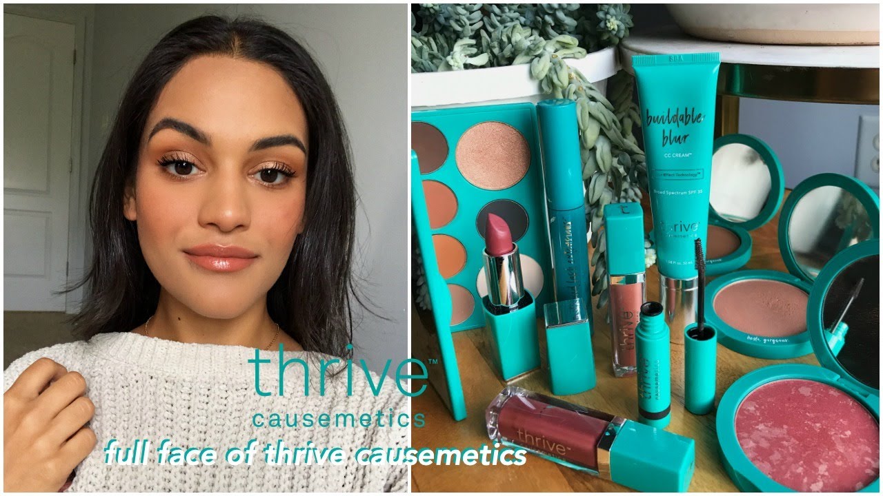 full face of thrive causemetics - YouTube