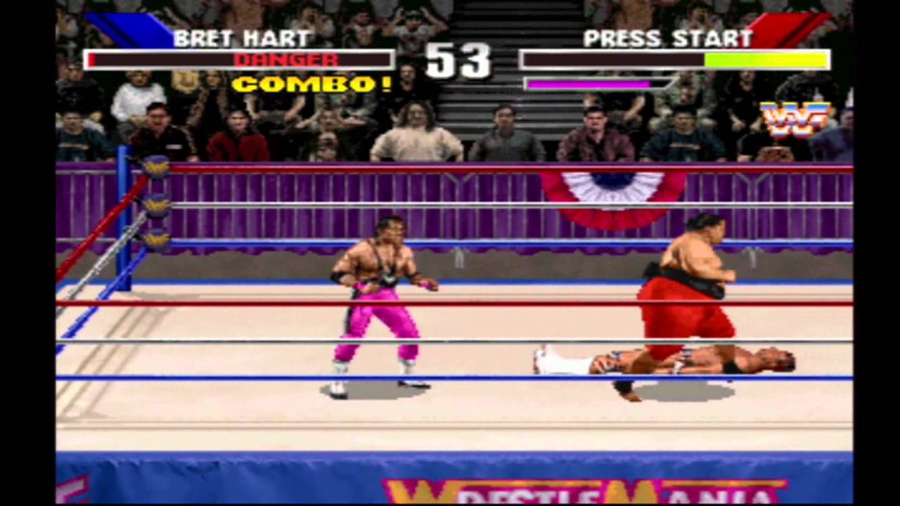 WWF Wrestlemania: The Arcade Game Bret "Hitman" Hart Intercontinental ...