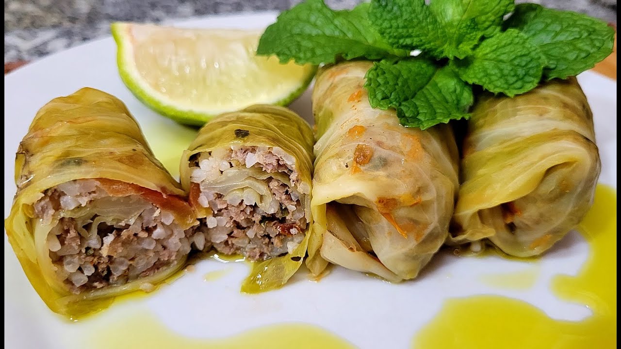 🟠ENROLADINHO DE REPOLHO COM CARNE MOIDA (CHARUTO ARABE) - YouTube