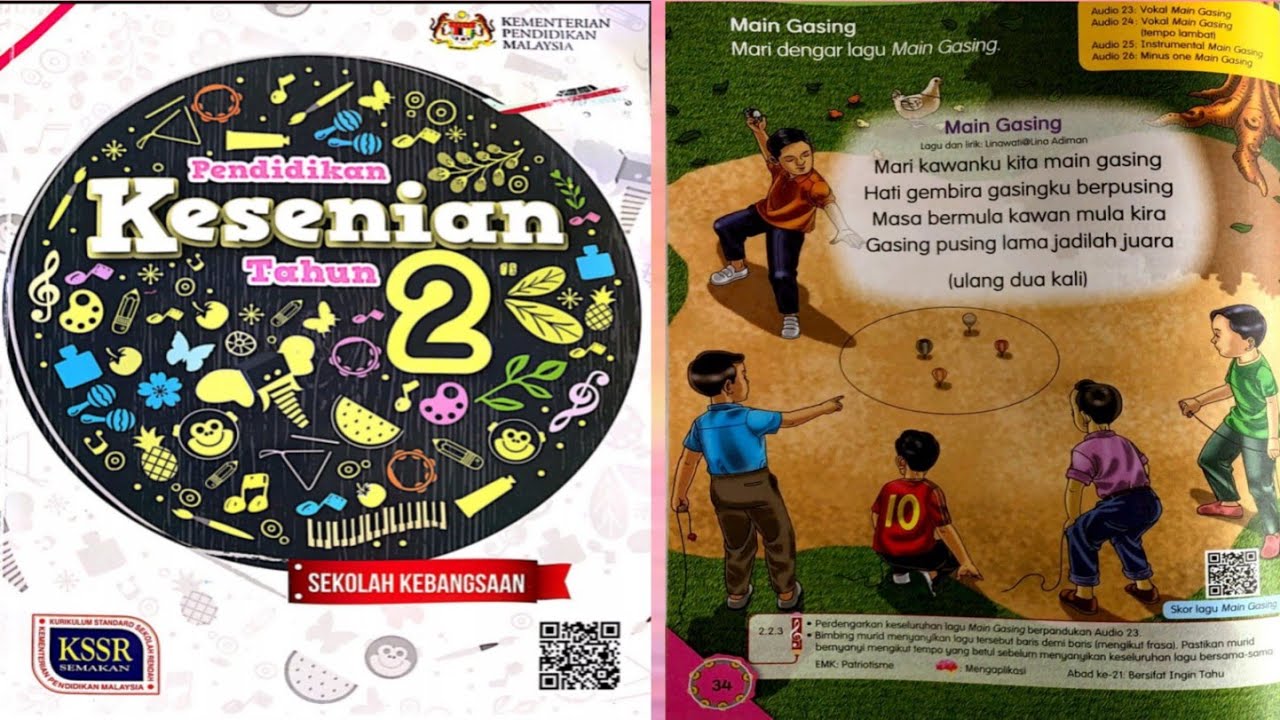 Main Gasing - Lagu Pendidikan Kesenian Tahun 2 - YouTube