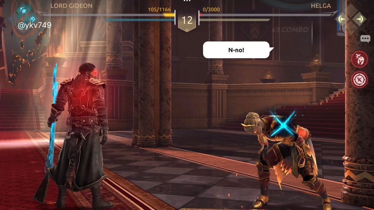 Lord Gideon Vs Helga | Story Mode | Shadow Fight 4 Arena [4K-60FPS ...