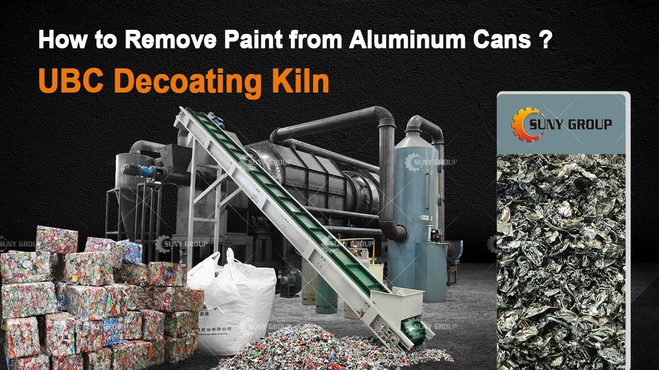 UBC Aluminum Cans Decoating Machine - YouTube