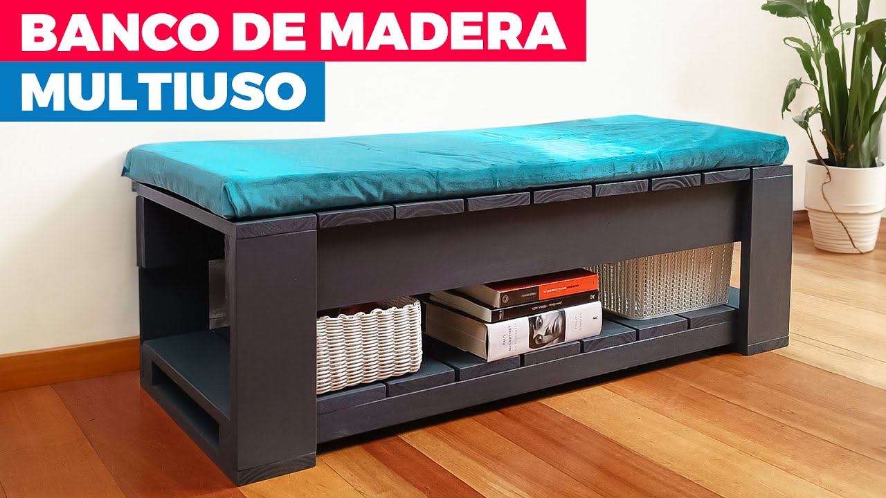 Cómo hacer un banco de madera - YouTube