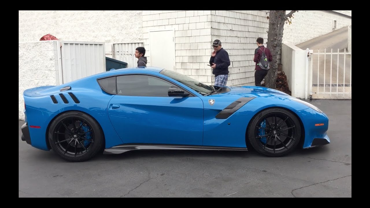 2017 Ferrari F12 tdf — Amazing in Azzuro Dino Blu - YouTube