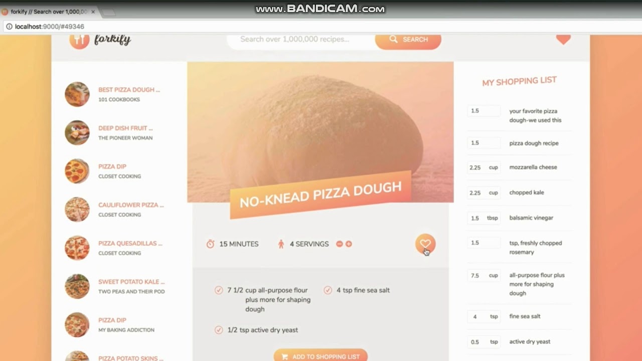 PIZZA Recipes Search App Demo! - YouTube