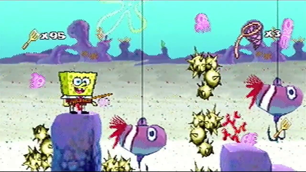 SpongeBob SquarePants: SuperSponge (PS1) [3] SuperCleanup - YouTube