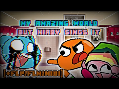 FNF Cover || My Amazing World But Kirby Sings It (Remake) || FNF Pibby ...