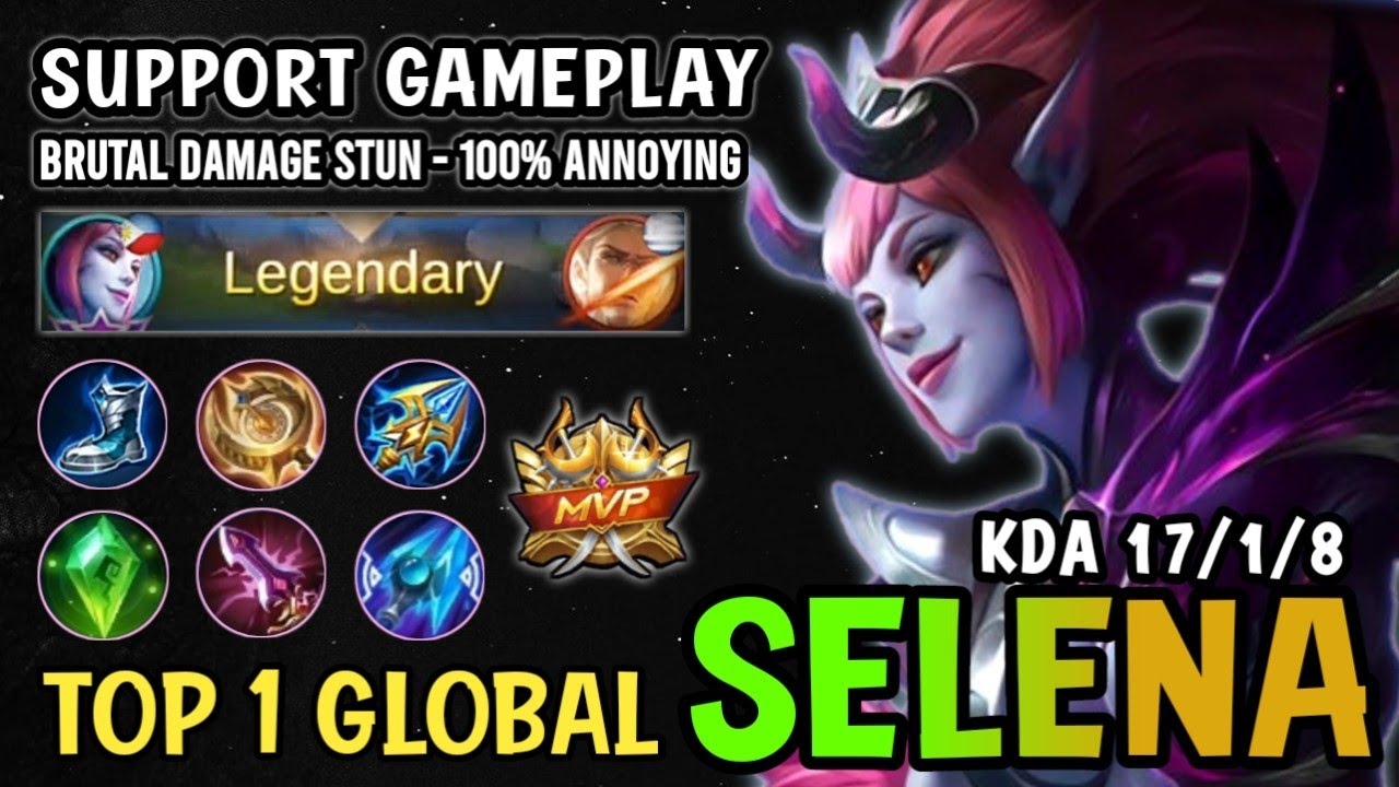 Selena Gameplay Support Build!! Top 1 Global Selena 2021 Best Build ...