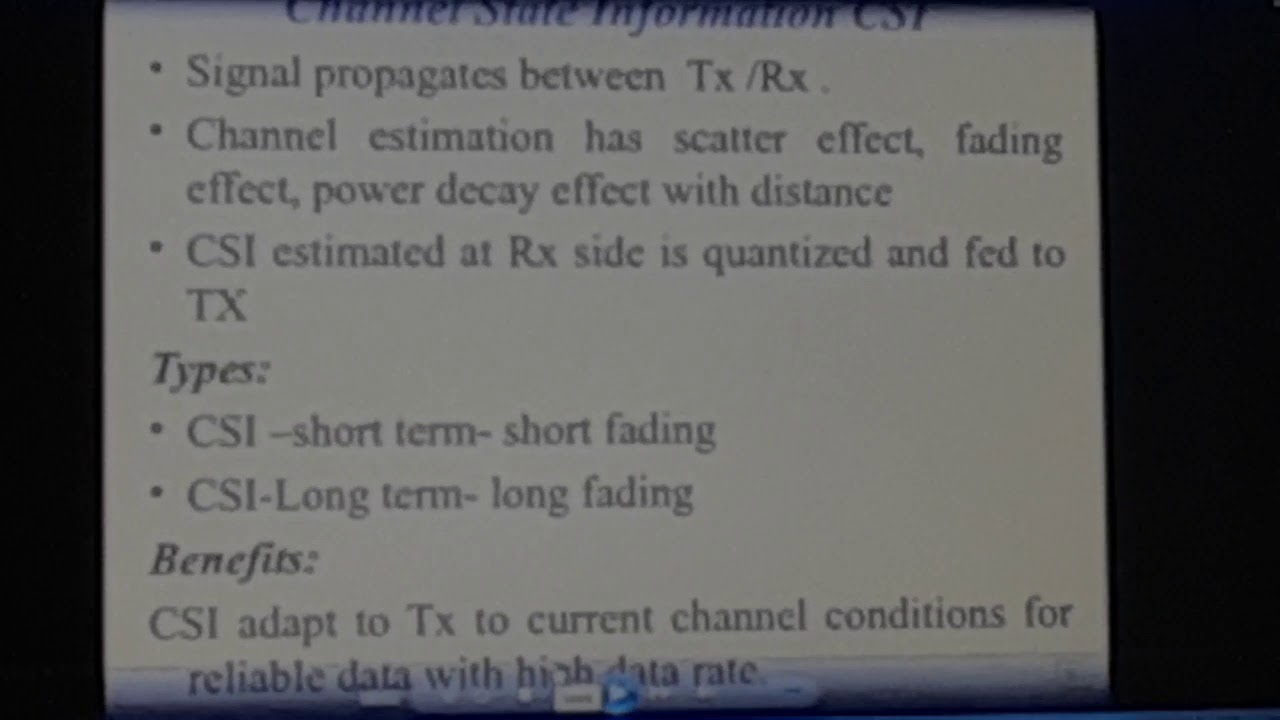Channel state information (CSI) - YouTube