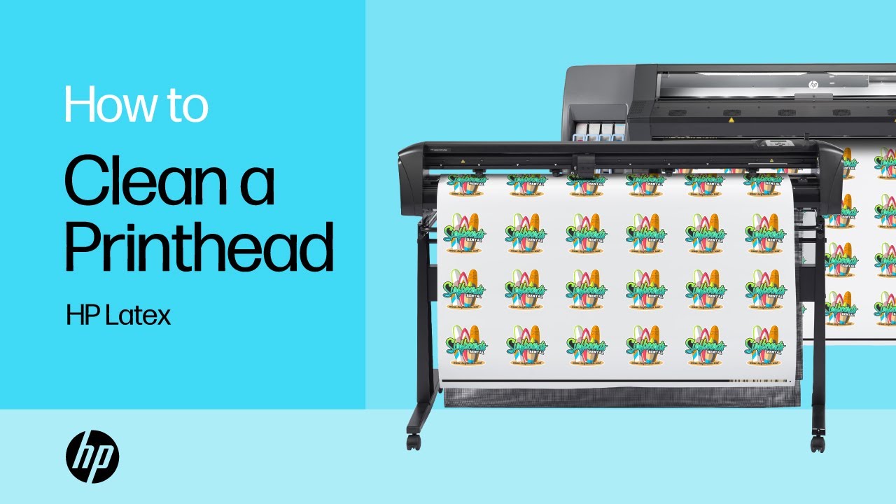 Clean a Printhead | HP Latex | HP Support - YouTube