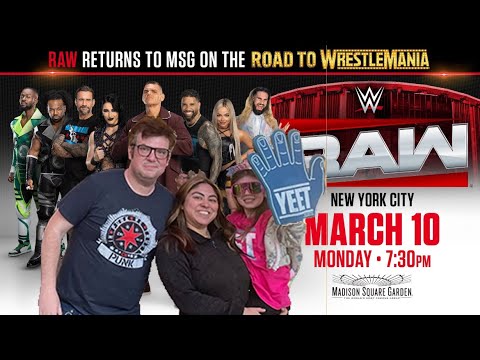 WWE Raw at MSG Vlog | A Day In The Life at Madison Square Garden - YouTube