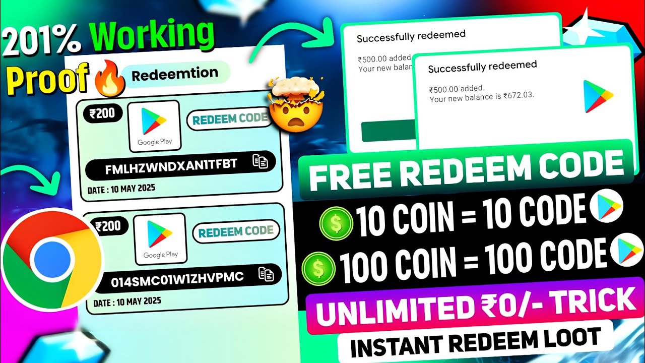 ( Instant ) Free Redeem Code | how to get free redeem code | Free ...
