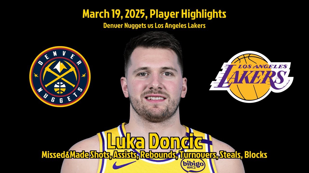 Luka Doncic Highlights | Denver Nuggets vs Los Angeles Lakers | 19 ...