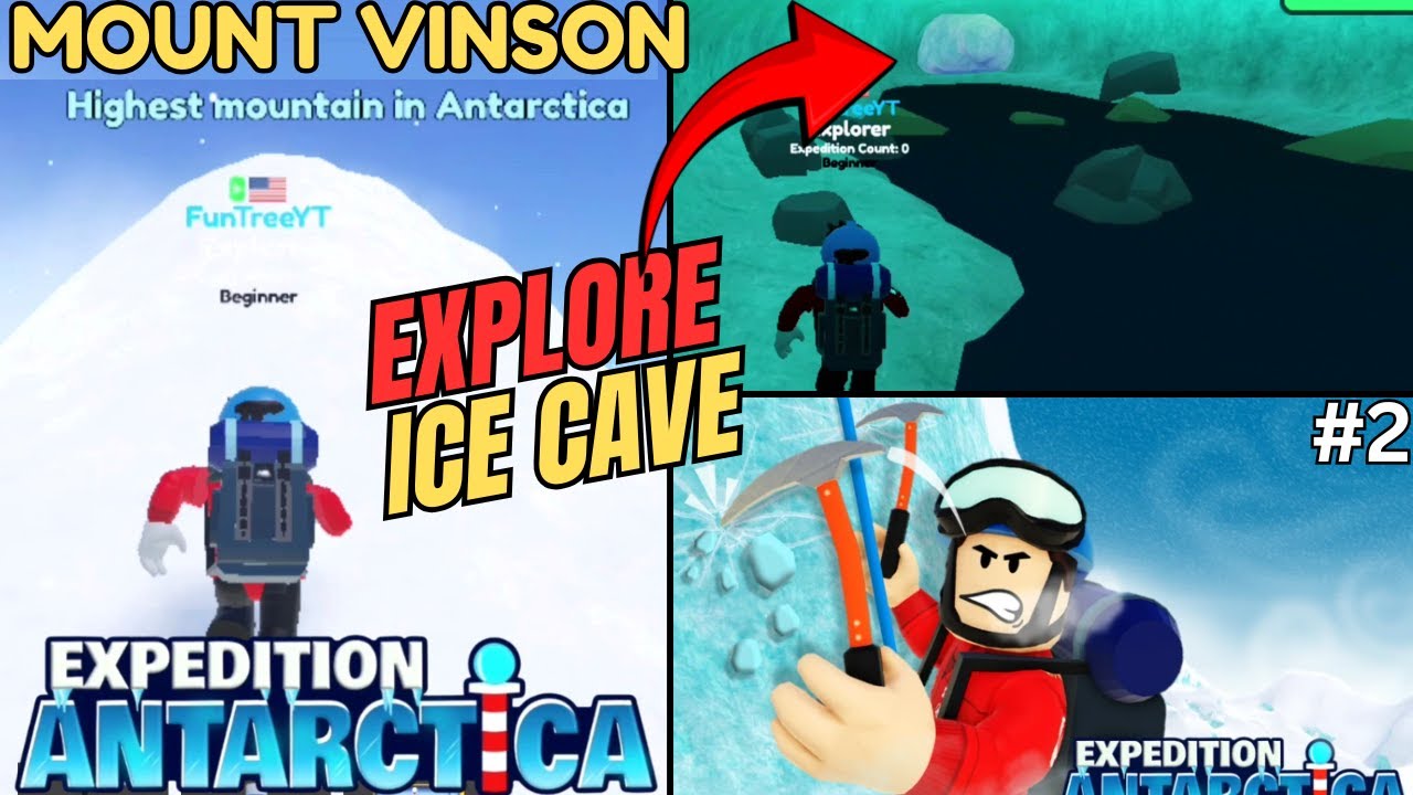 Explore Mountains & Ice Caves! ROBLOX EXPEDITION ANTARTICA #2 - YouTube
