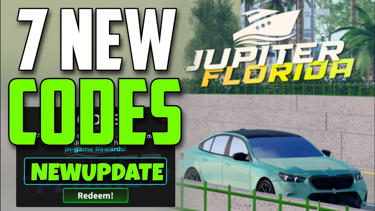 *NEW* ALL WORKING CODES FOR JUPITER FLORIDA IN 2024! ROBLOX JUPITER ...