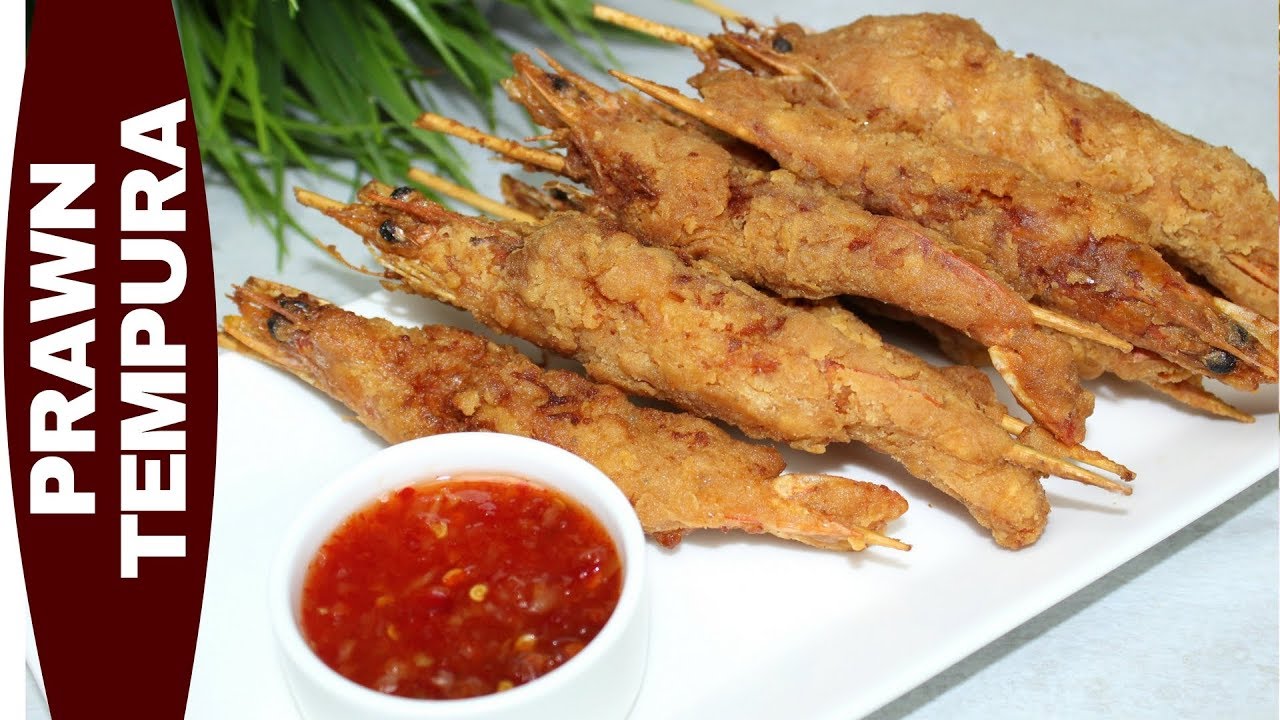 প্রন টেম্পুরা | Prawn Tempura Recipe | Stretch Shrimp For Tempura ...