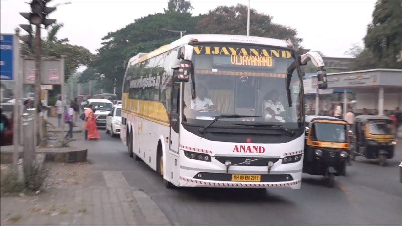 7 Buses In 3Mins - Non Stop Captures Of 4 MSRTC Buses, VRL Volvo B9R ...