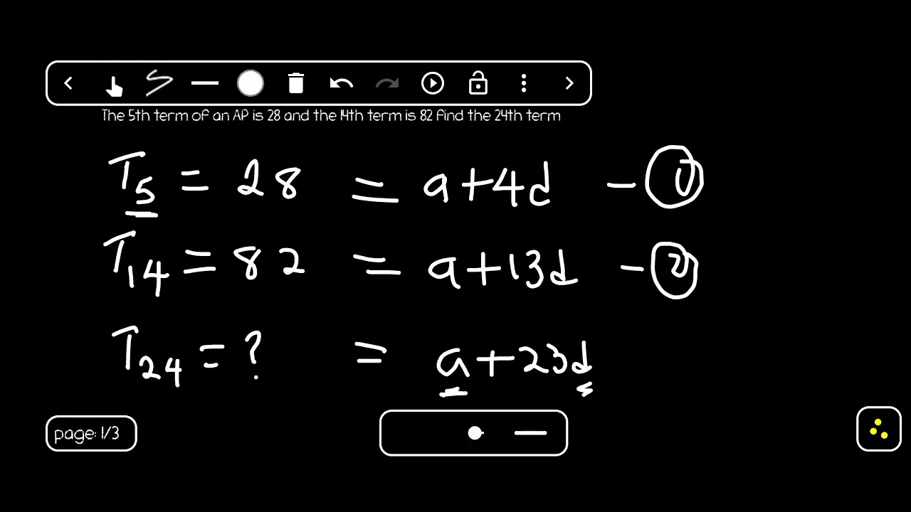 "Cracking the Code: Solving Sequence Problems with Unknown First Term and Common Difference ...