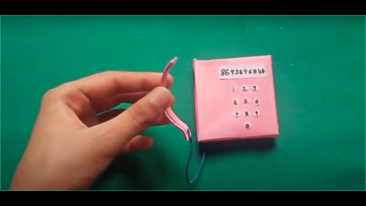 How to make an origami landline telephone using paper - YouTube