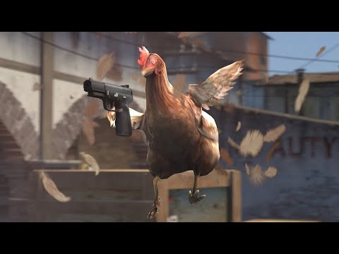 Juego de armas y un pollo - YouTube