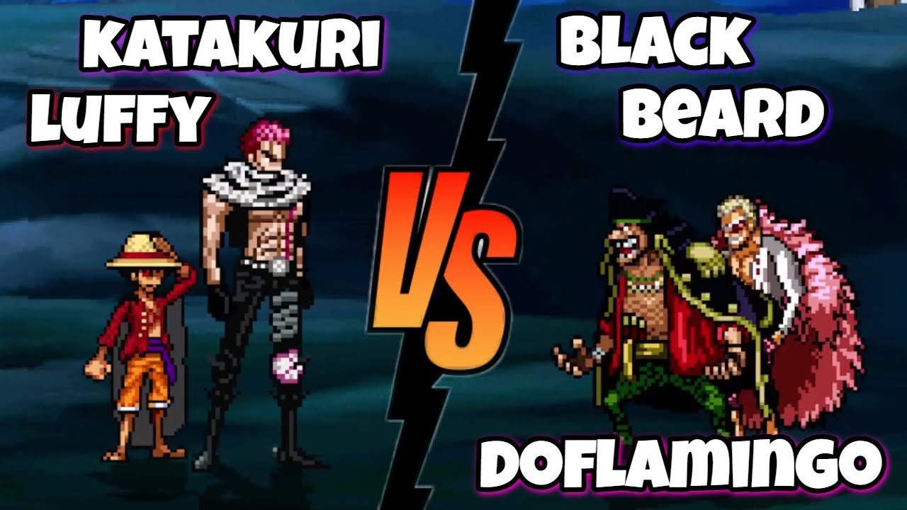 Katakuri and Luffy Vs Blackbeard and Doflamingo one piece fights ...