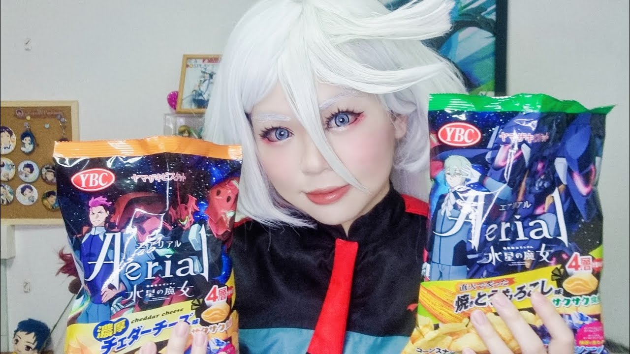 Gundam The Witch from Mercury and Aerial collab snack ~Vlog#5~ - YouTube