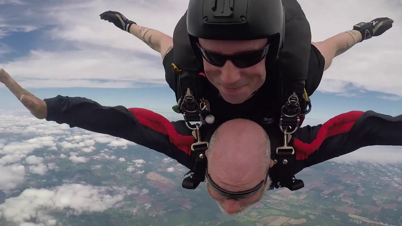 Free-falling from 12,500 feet - YouTube