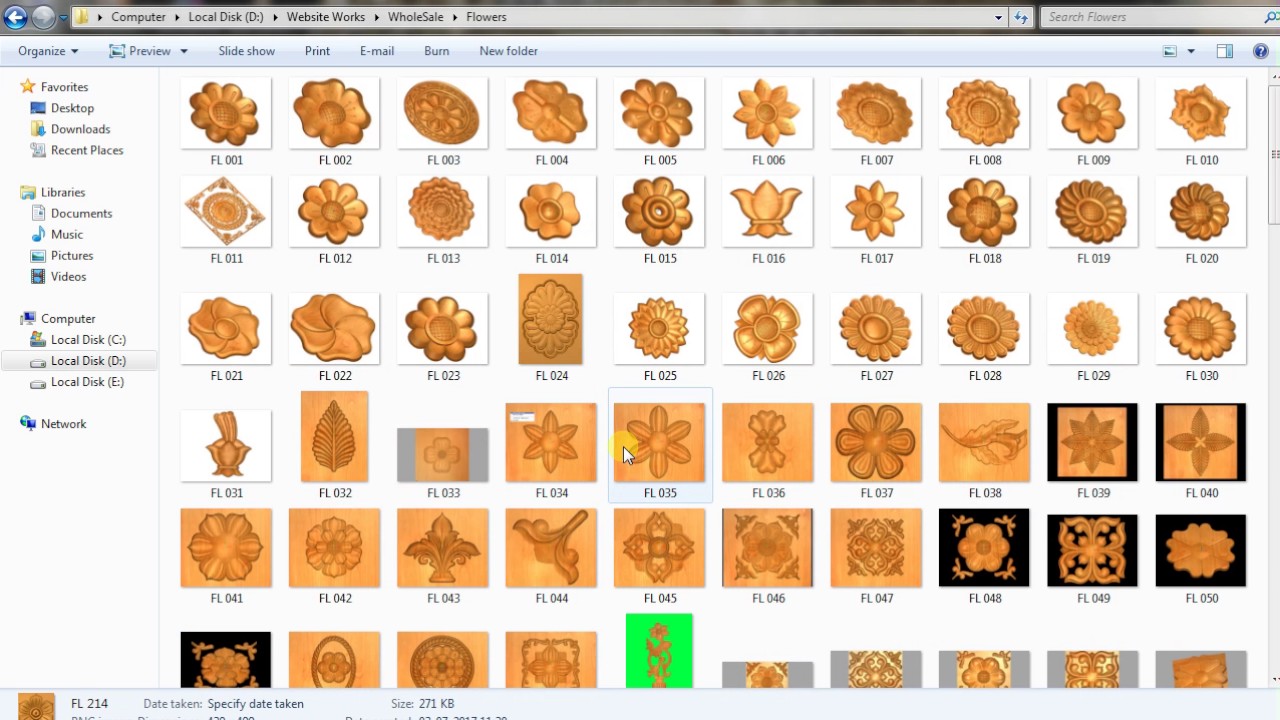 Artcam 3d Flowers - YouTube