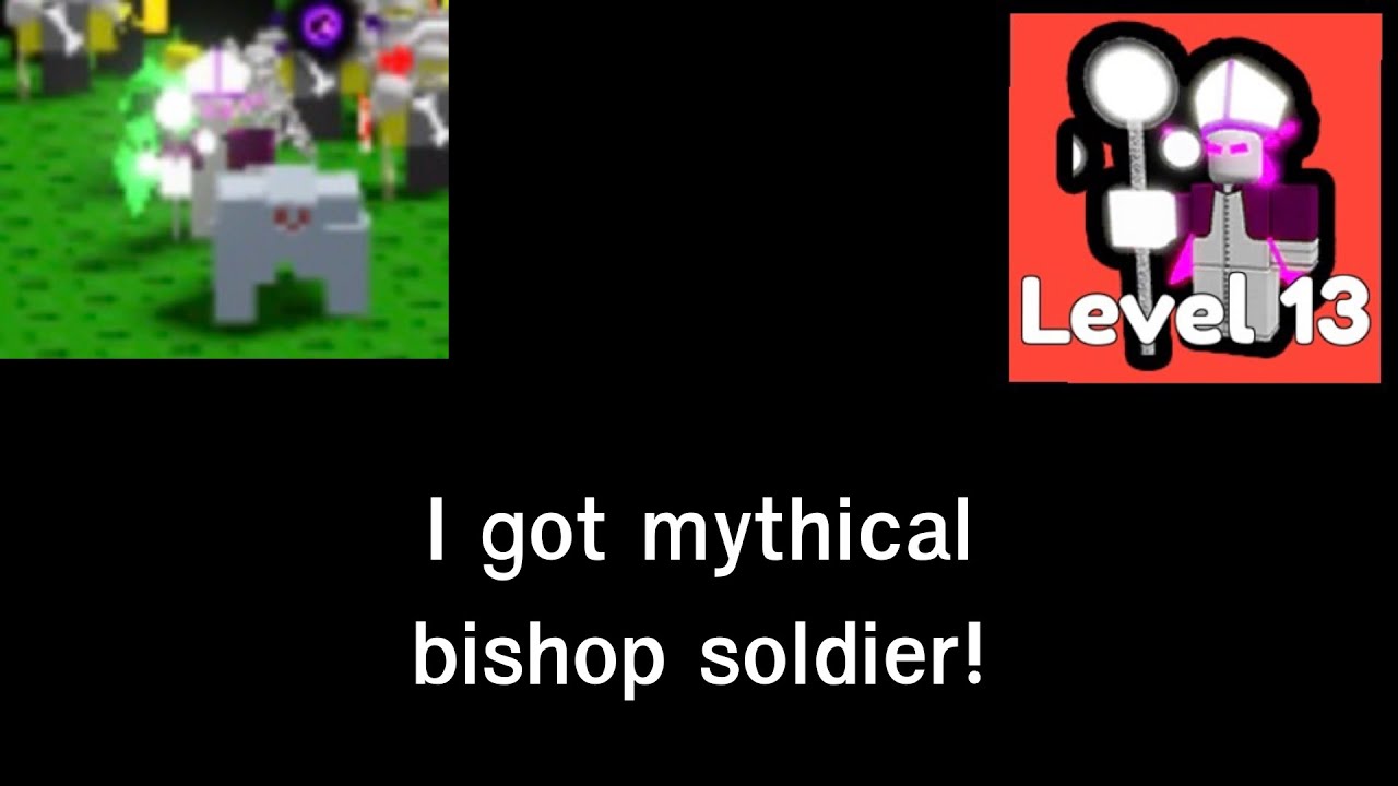 I got bishop soldier | Roblox control army 2 - YouTube