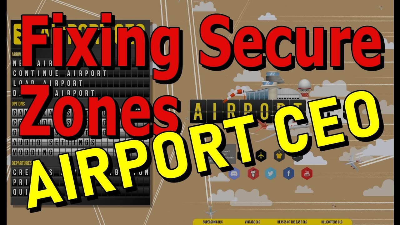 Connecting Secure Zone Areas with sidewalks (Pathing issue) | Airport ...