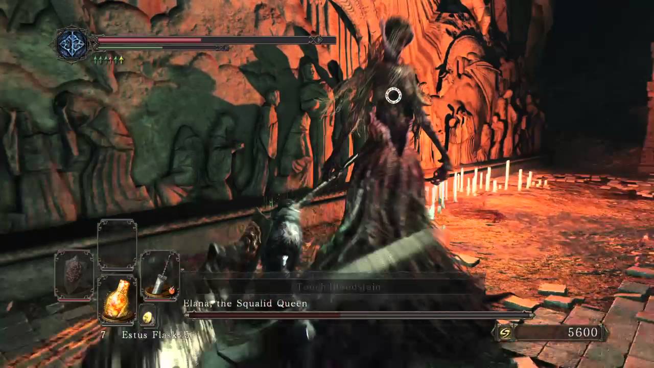 Dark Souls II Boss - Elana, The Squalid Queen - YouTube